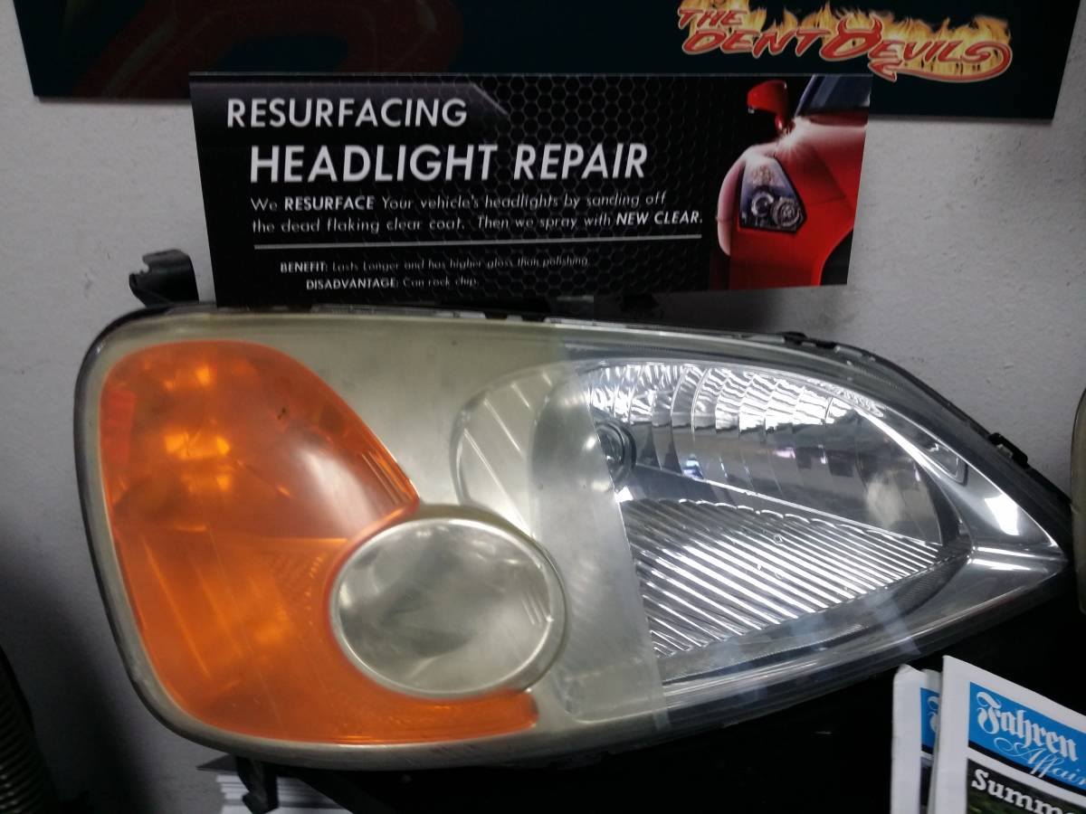 Headlight Restoration and Polishing – The Dent Devils